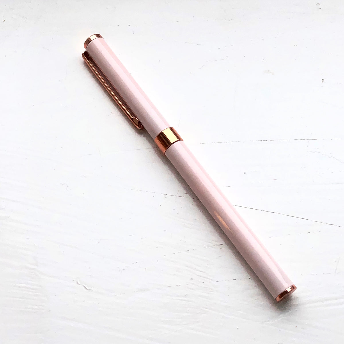 Blush Pink and Rose Gold Pen – Notes & Clips